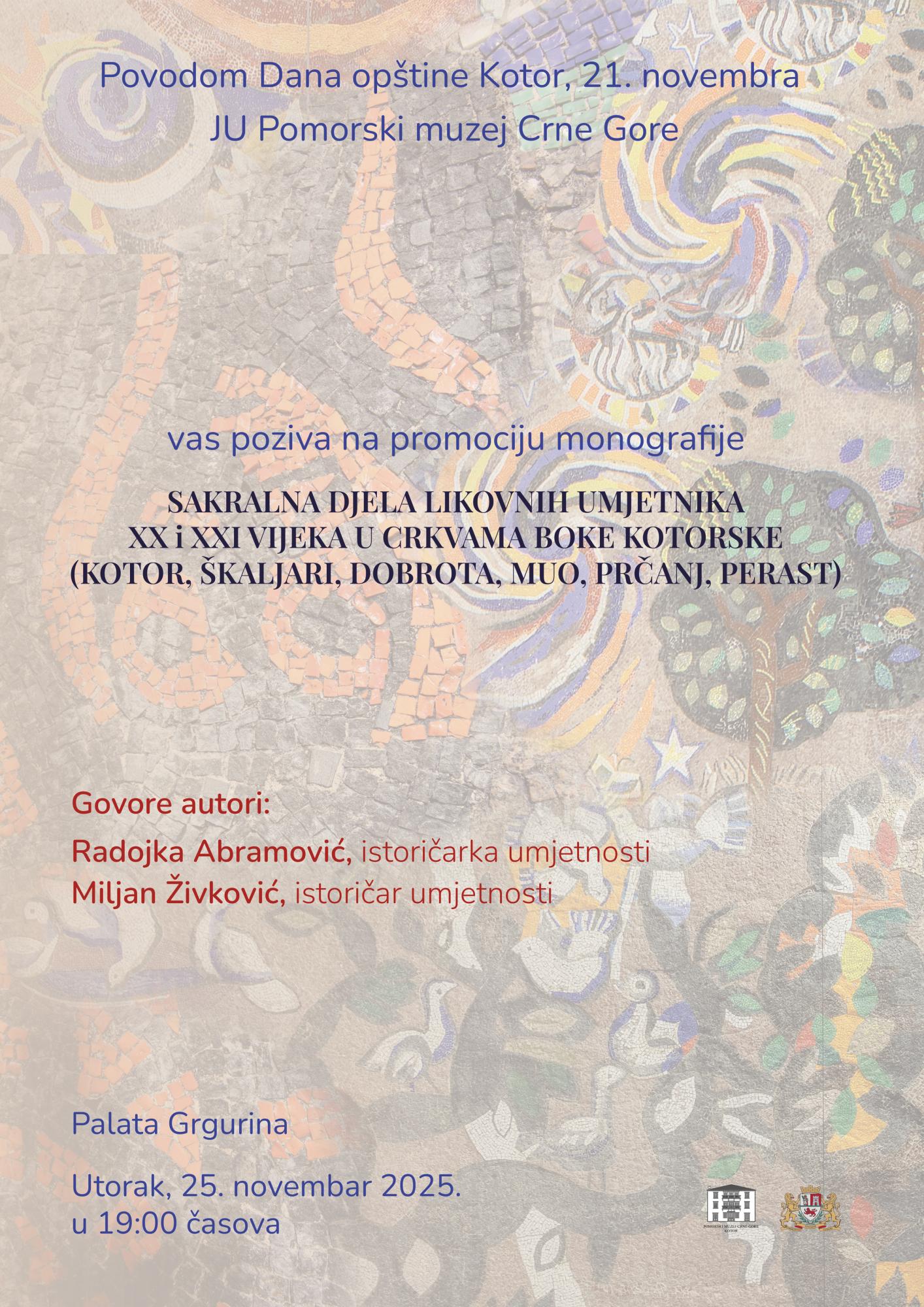 „Sakralna djela likovnih umjetnika XX i XXI vijeka u crkvama Boke kotorske“ | Radio DUX